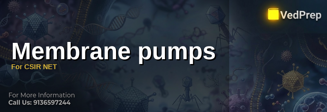 Master Membrane Pumps For CSIR NET Life Sciences 2026 - Vedprep Main Exams